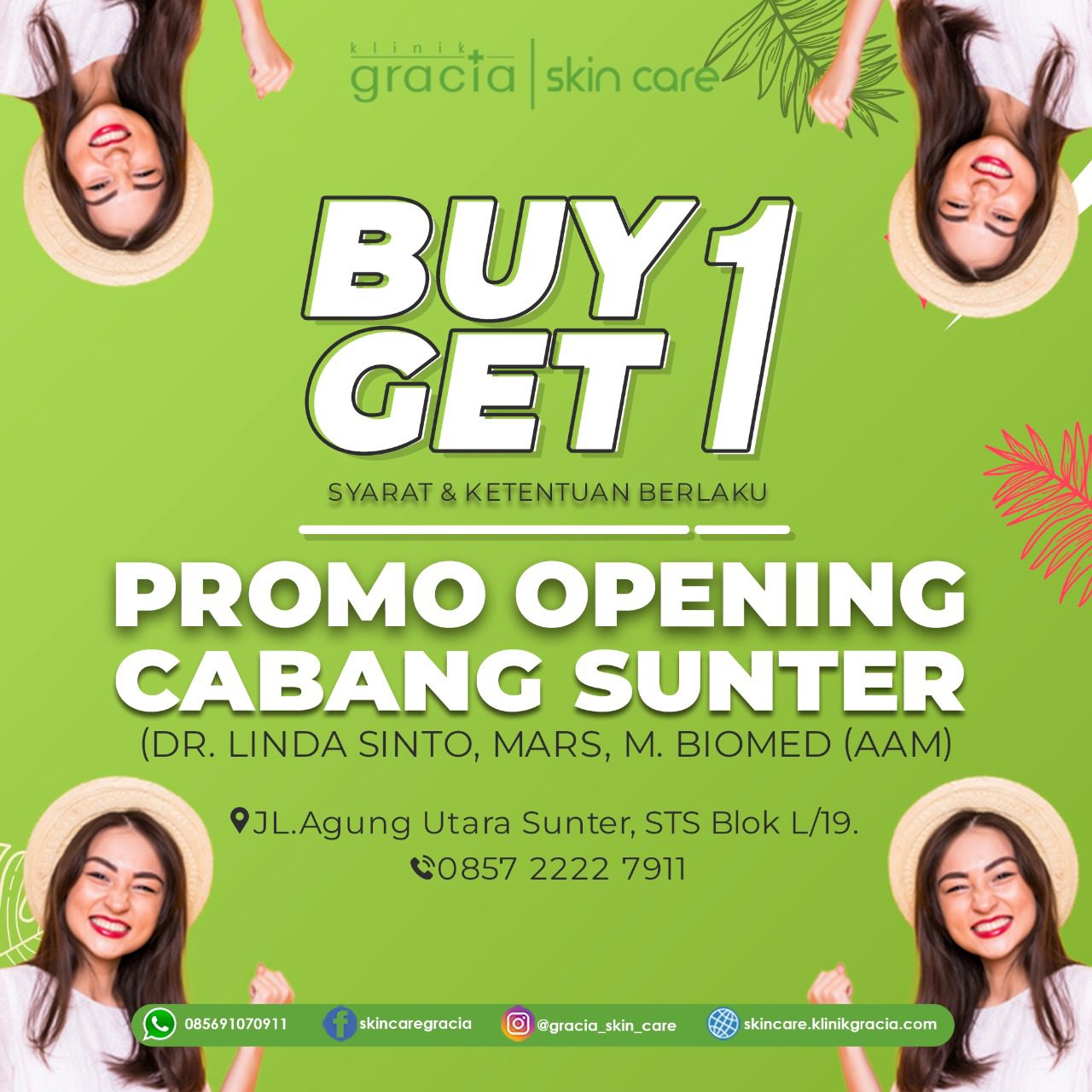 Promo Opening Cabang Sunter Buy 1 Get 1 Free All Treatment Gracia